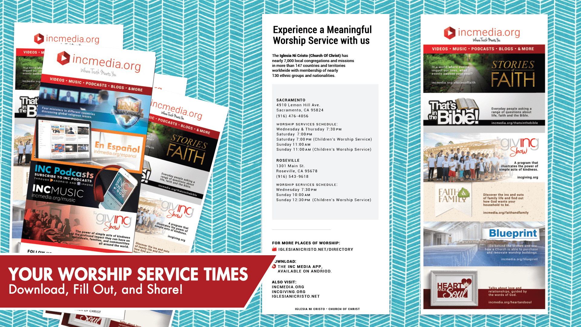 Worship Service Times Pamphlet - incmedia.org